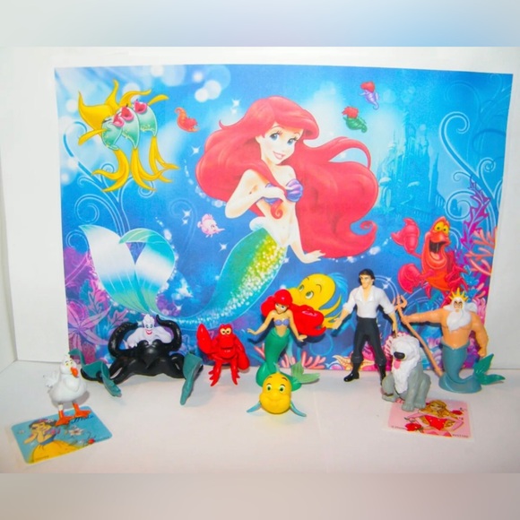 Disney | Toys | Little Mermaid Movie Toy Figure 2 Set With 1 Neat ...